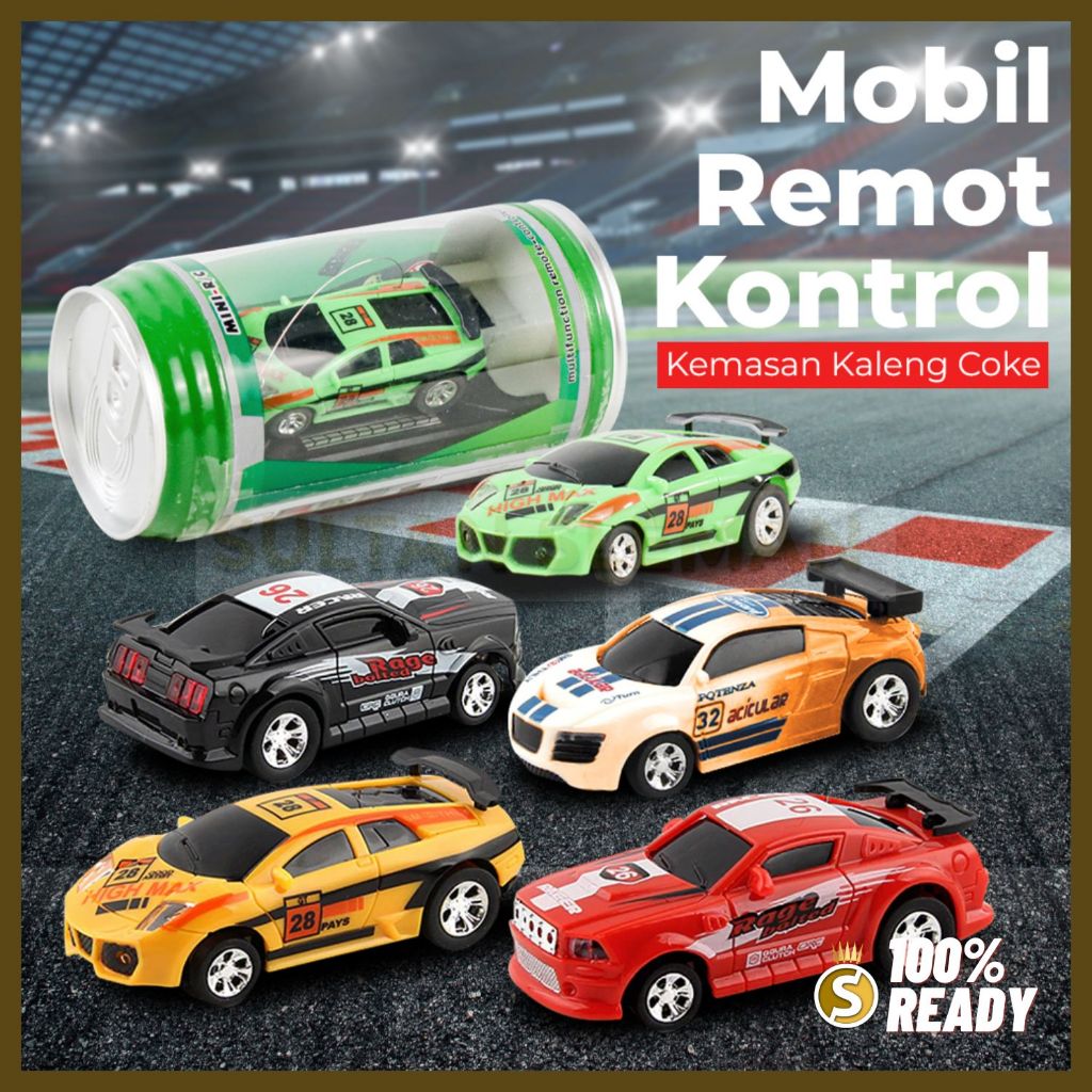 Jual Mobil Remote Control RC Kaleng Murah Mini -Multi-Color | Shopee ...