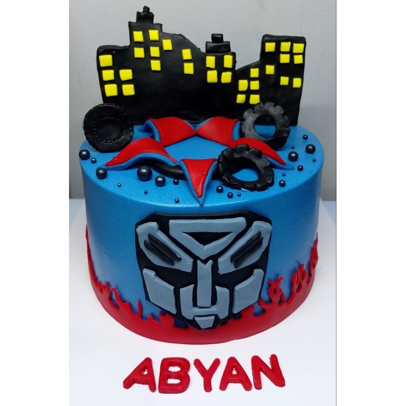 Jual Kue Ulang Tahun / Tart Cake Tema robot | Shopee Indonesia