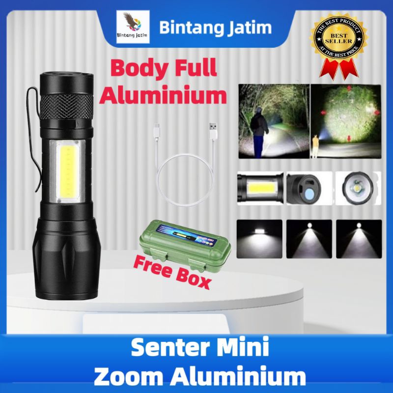 Jual Senter Mini Cob / senter swat polisi cob/ senter police/ senter polisi mini zoom | Shopee ...