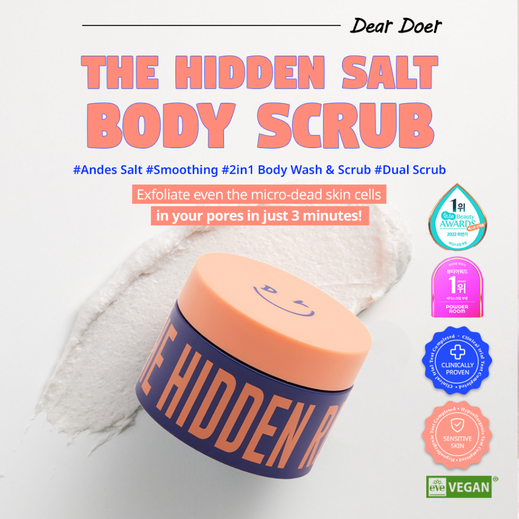 Jual DEAR DOER The Hidden Body Scrub 37ml | 2-in-1 Cleanser & Scrub ...