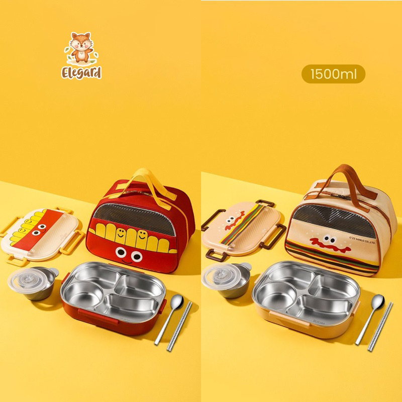 Jual Lunchbox anak/kotak makan plastik/kotak bekal susun/kotak bekal tingkat | Shopee Indonesia