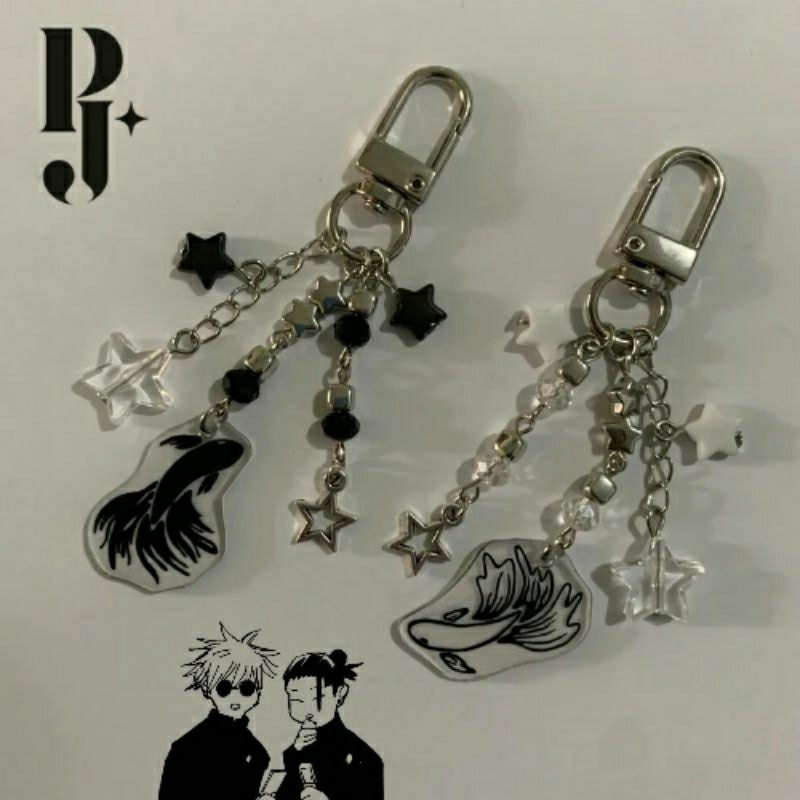 Jual Keychain Gantungan Kunci Satosugu Matching Gojo Geto Anime Jujutsu ...