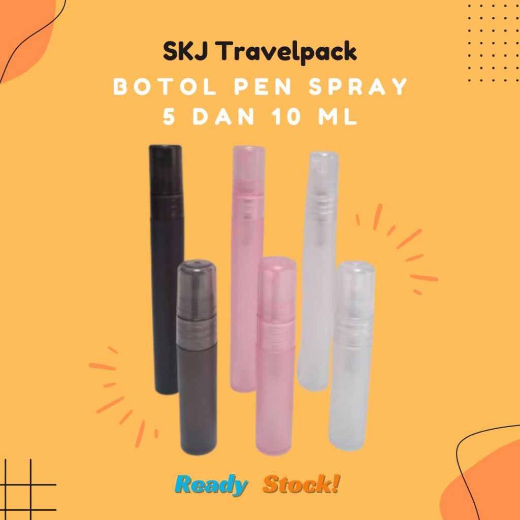 Jual (MIN. 3 PCS) Botol Pen Spray Plastik 5 ml dan 10 ml untuk Refill ...