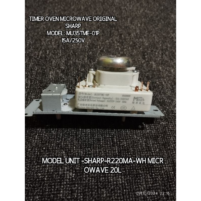 Jual Timer microwave oven sharp original Type- Sharp R-220-WH MICROWAVE 20L | Shopee Indonesia
