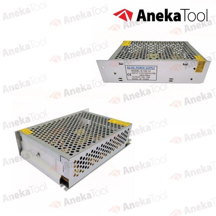Jual NEW Trafo Power Supply 10A Adaptor Switching Led 12V 10A 120W ...