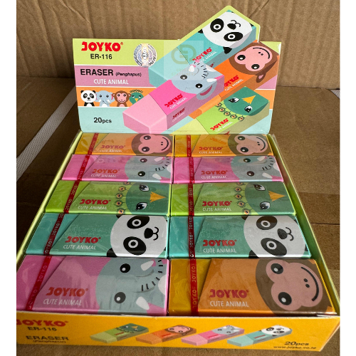Jual Eraser Penghapus Joyko ER-116 (1 KOTAK ISI 20 PCS) | Shopee Indonesia