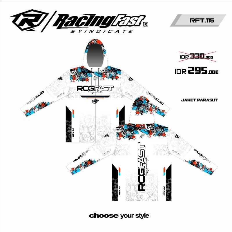 Jual JAKET RUNNING RACINGFAST / JAKET PARASUT / JAKET RACING TOURING | Shopee Indonesia