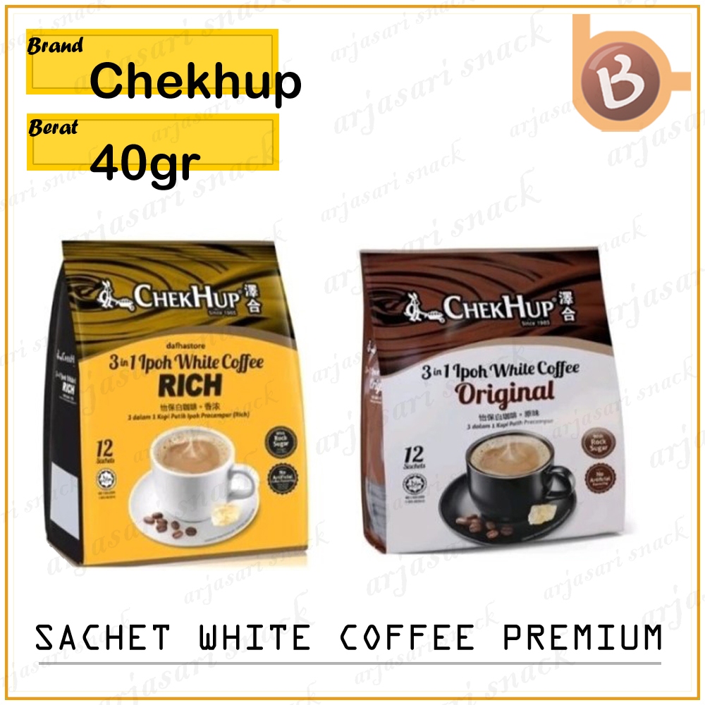 Jual Chek Hup 3in1 Ipoh White Coffee Original 40gr | Shopee Indonesia