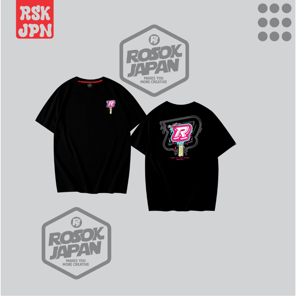 Jual KAOS ROSOK JAPN RSK JPN O40 LENGAN PENDEK MOTIF LOGO R | Shopee ...