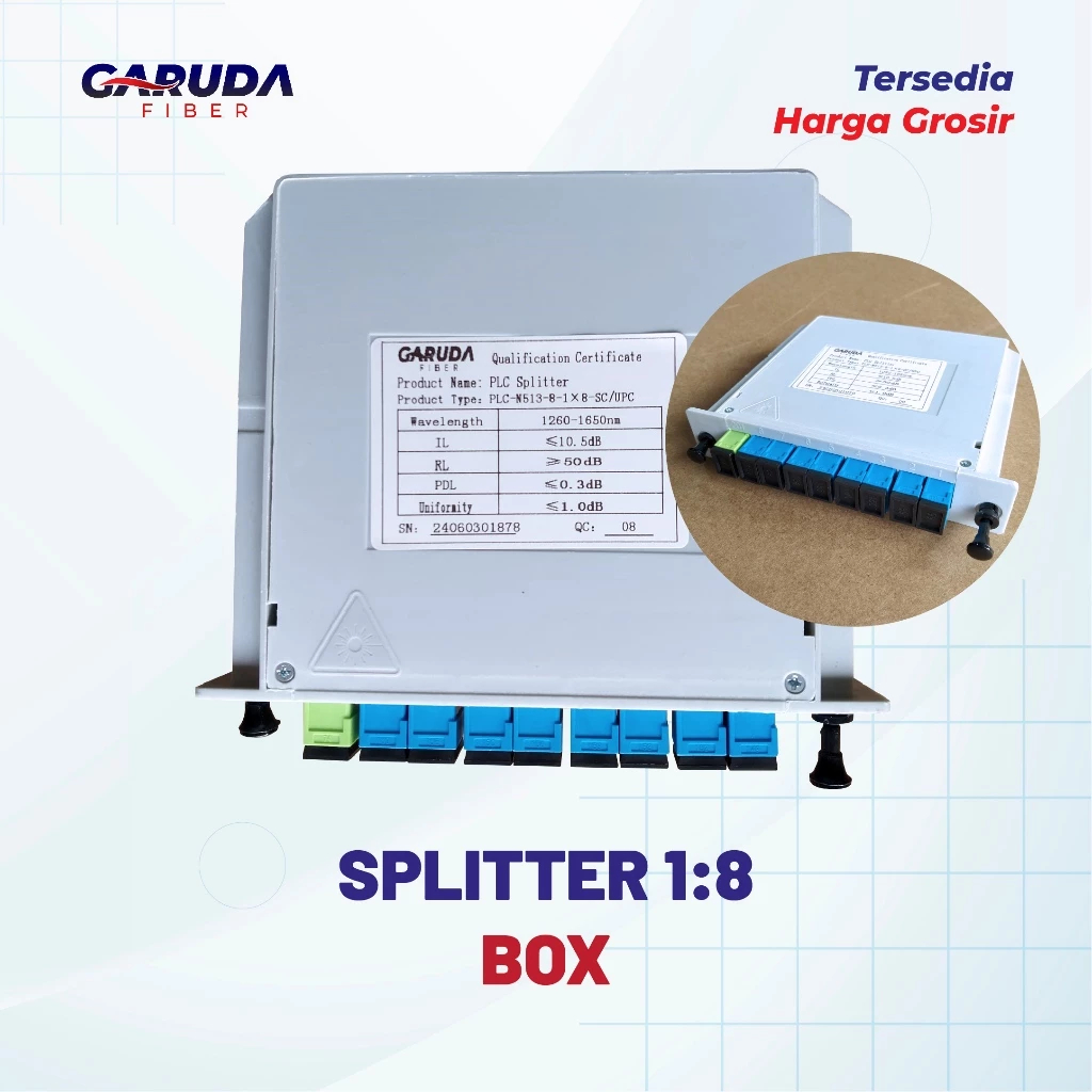 Jual (KUALITAS TERUJI) Passive Splitter (BOX 1:8) Kabel GARUDA FIBER ...