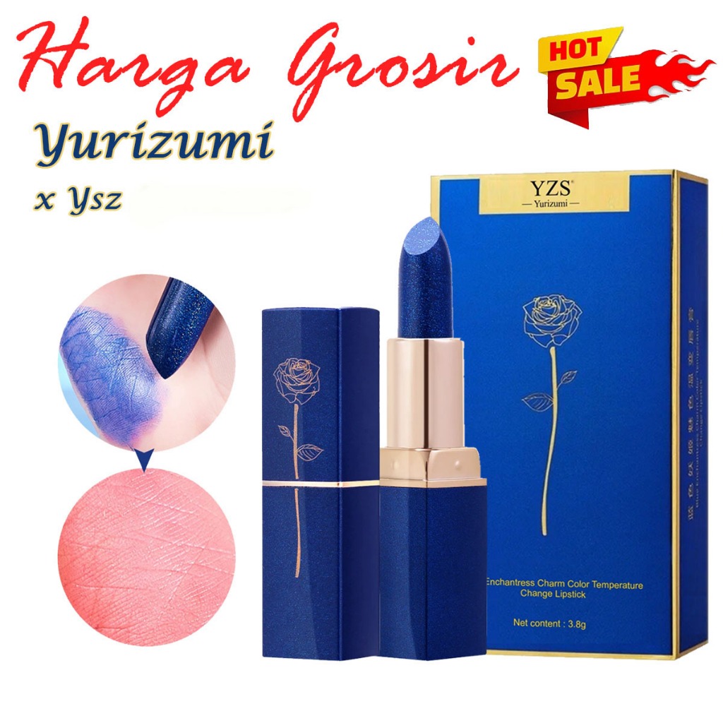 Jual Blue Lipstick Color Changing / Lip Gloss Biru Rubah Warna ...