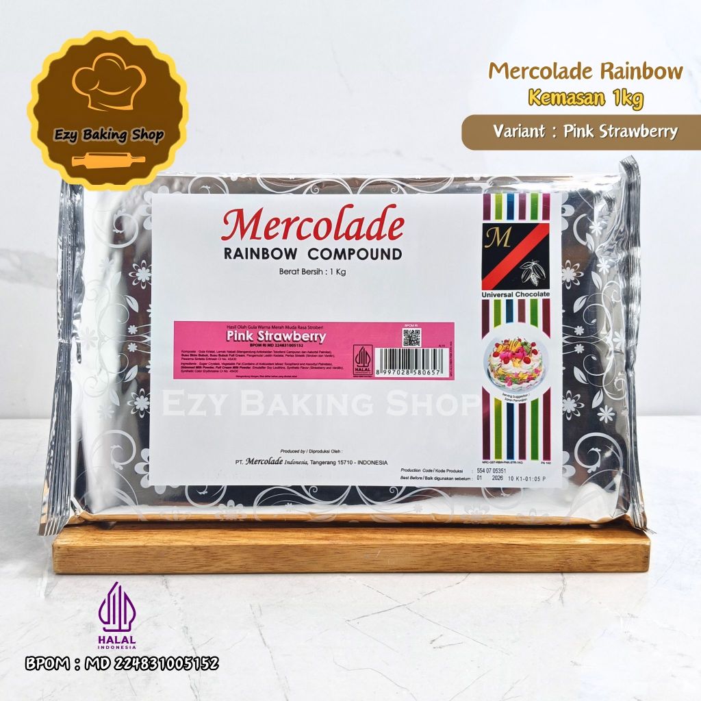 Jual Mercolade Rainbow 1kg / Coklat Compound warna warni / Coklat ...