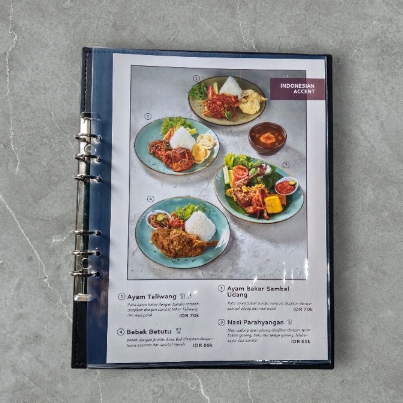 Jual buku menu binder satu muka a4 siap kirim | Shopee Indonesia
