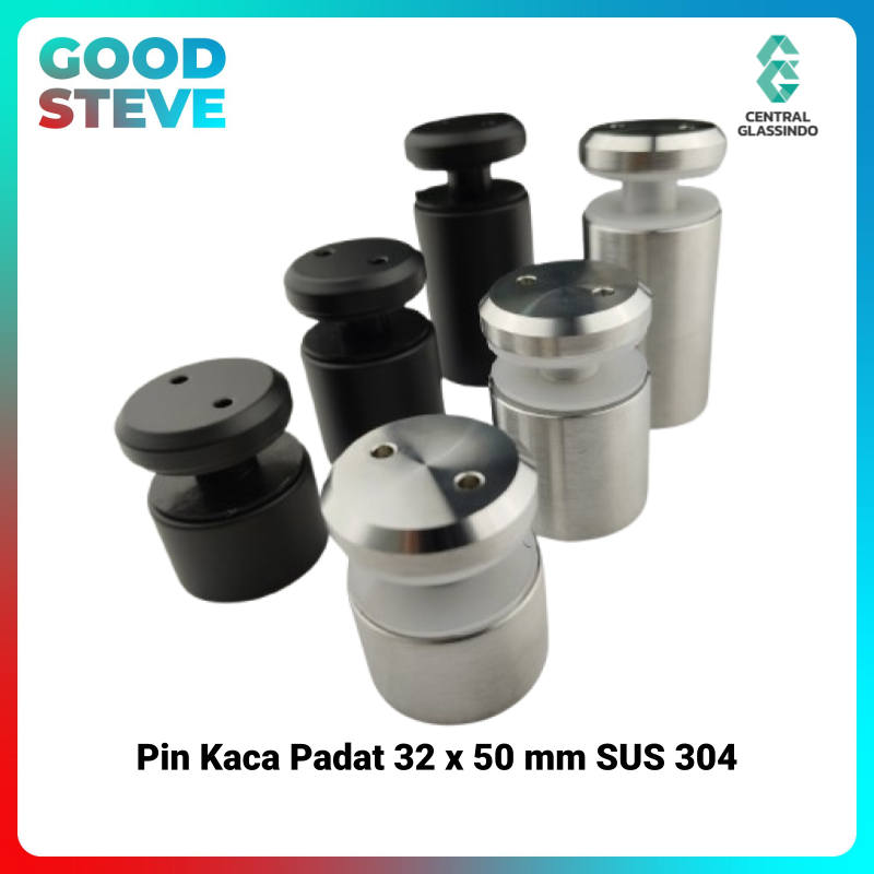 Jual Konektor Baut Railing Kaca Ke Tembok Pin Padat Stainless 304 2cm ...