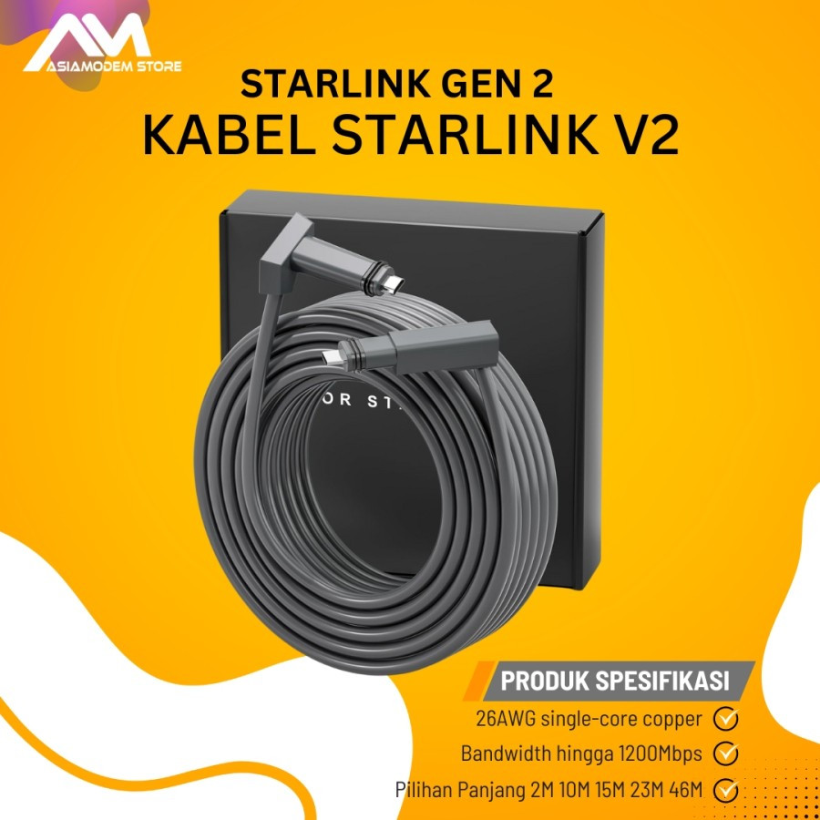 Jual Kabel Starlink 46 Meter Produk OEM Kualitas Original | Shopee ...
