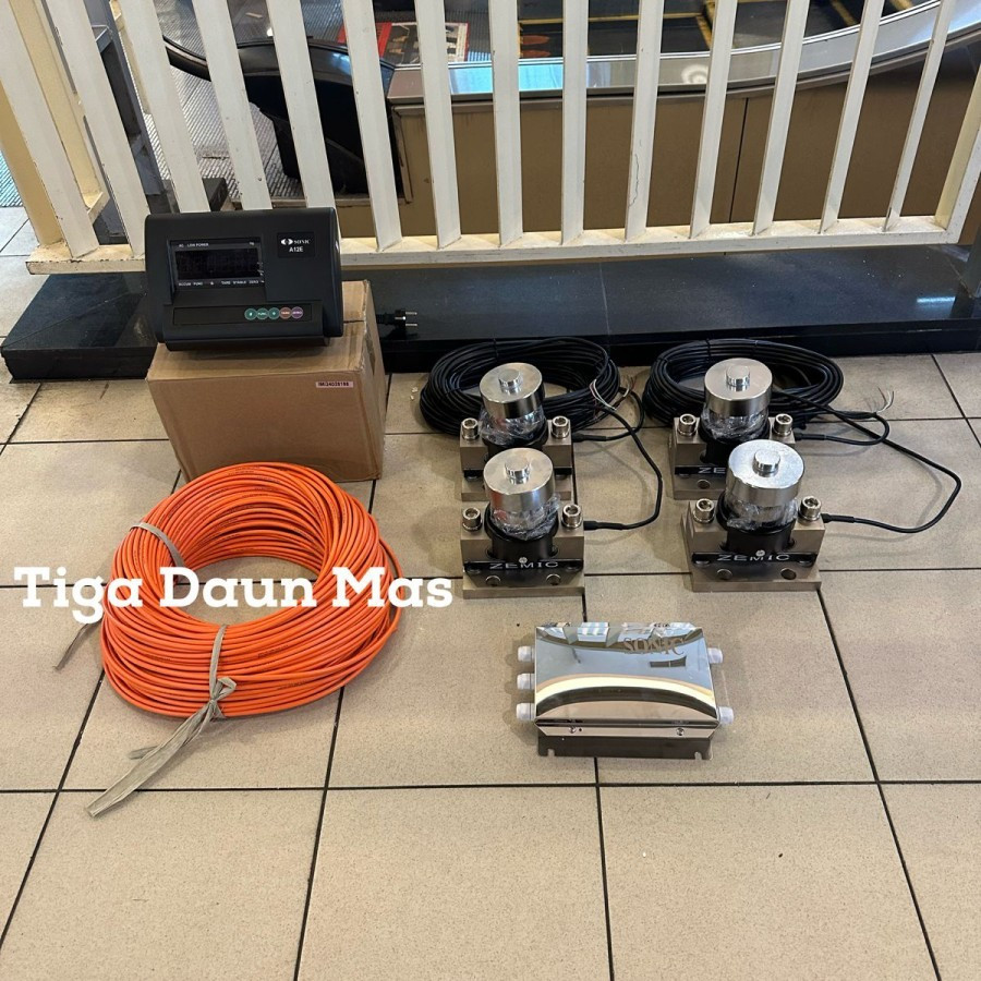 Jual Paket Jembatan Timbang 4 PC Load Cell Zemic HM9A 30 Ton + Indikator Sonic A12E + Junction ...