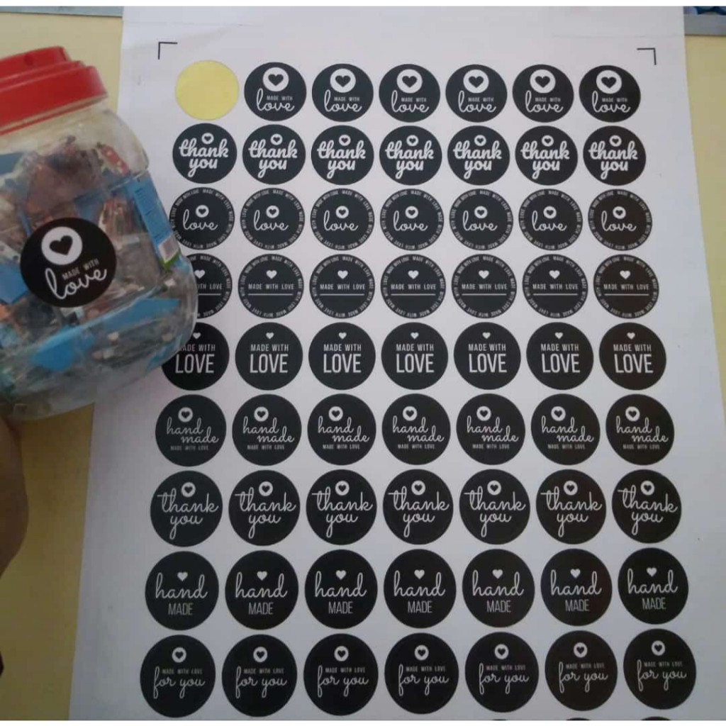 Jual Cetak Stiker Label BONTAK/Sticker Bontaq Cutting (Bulat)/Label ...