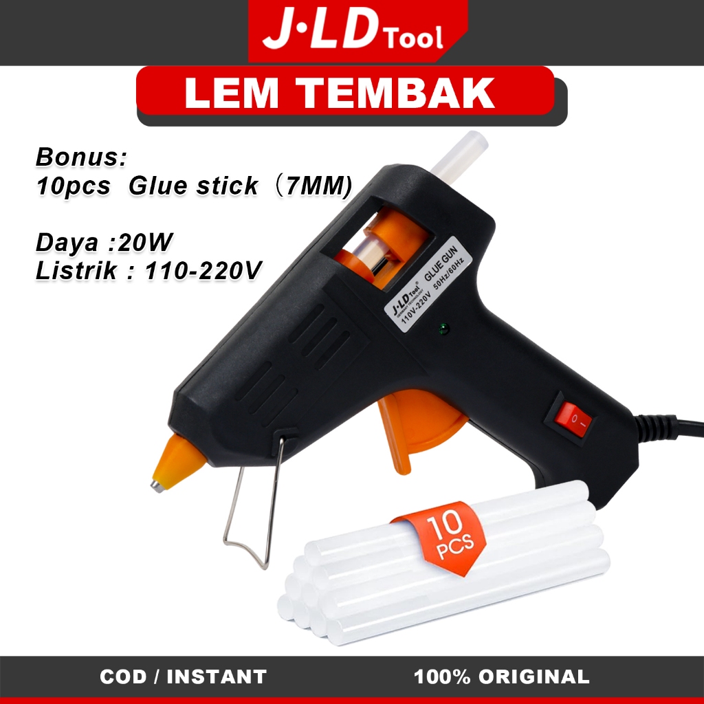 Jual JLD 20W Pistol Lem Tembak Alat Tembak Lem Glue Gun Pistol Lem ...