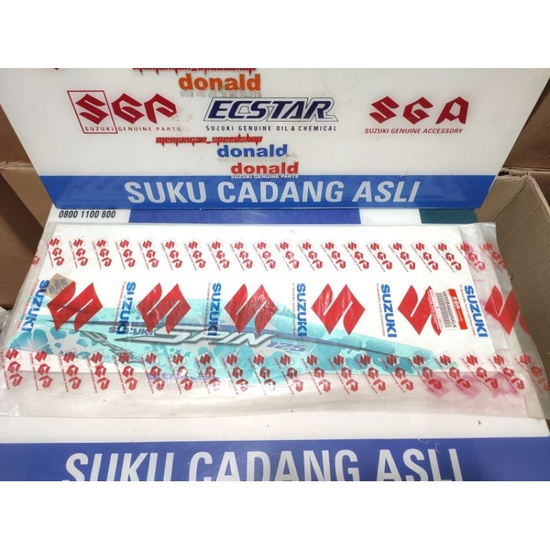 Jual Stripping List Body Sticker Suzuki Spin Warna Blue Lagoon Biru ...