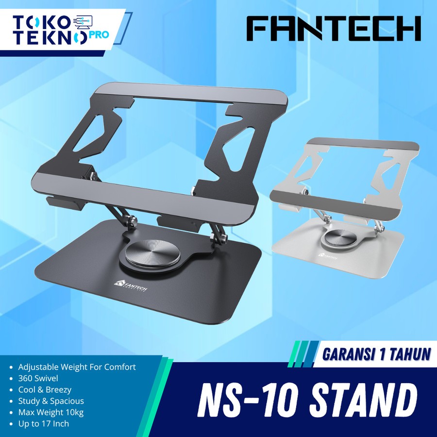Jual Fantech NS10 / NS-10 Stand Laptop Alumunium 360 Swivel Foldable | Shopee Indonesia