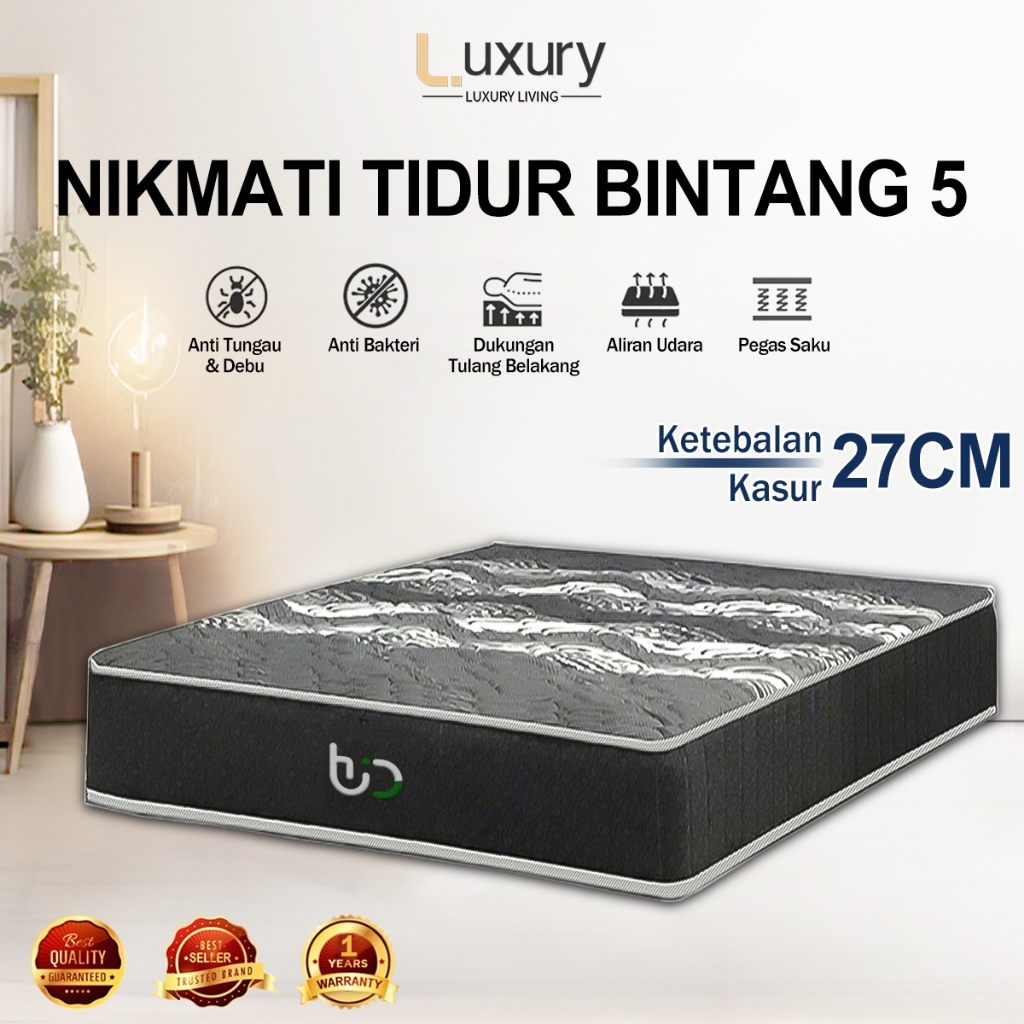 Jual LL Mattress 22CM Kasur BOX Spring Bed / Kotak Independen Kemasan ...