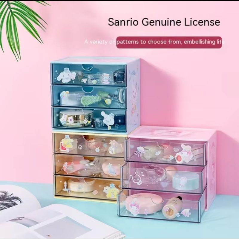 Jual LACI KECIL SANRIO MINI DRAWER DESK ORGANIZER CINNAMOROLL MY MELODY ...