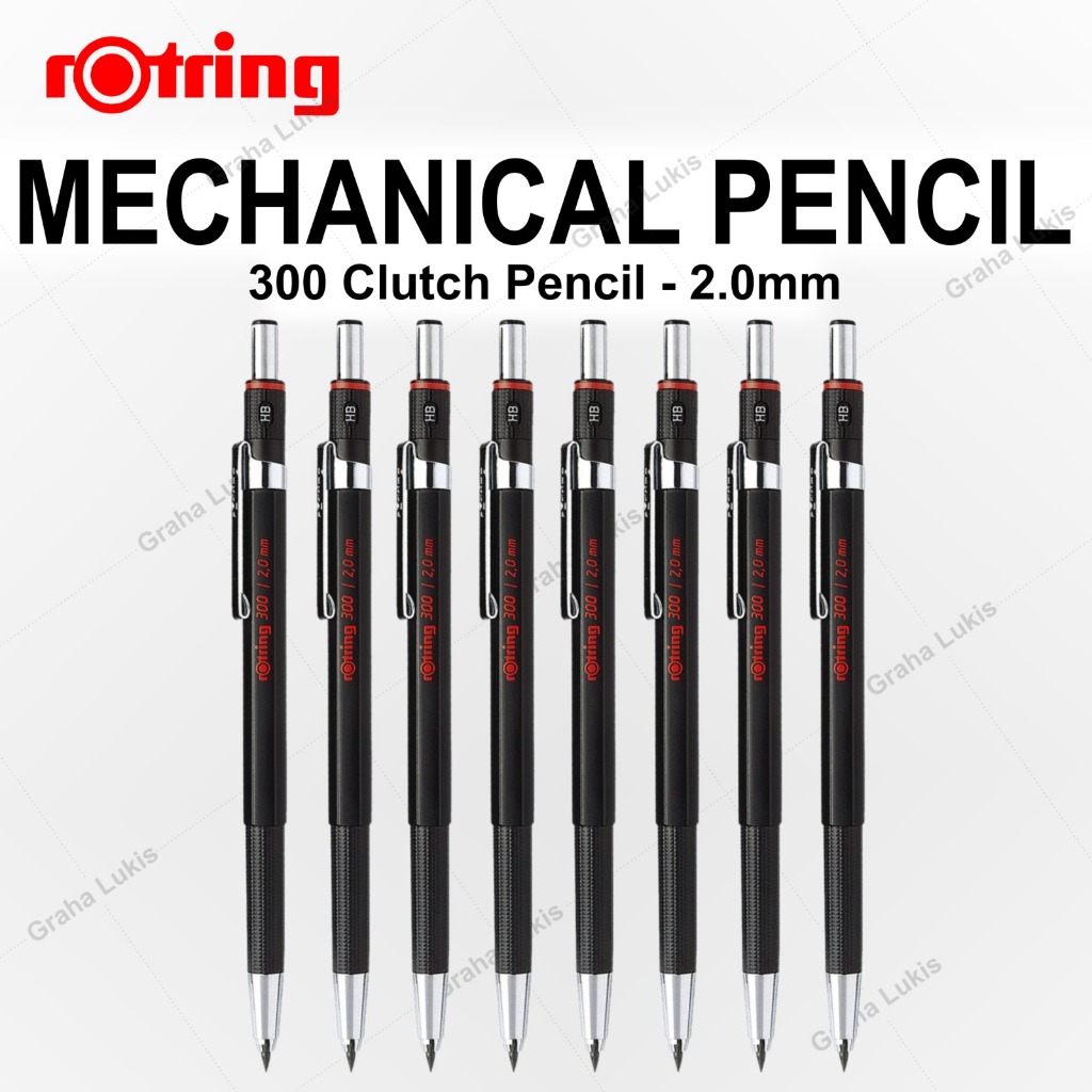 Jual Rotring 300 Clutch Pencil 2.0mm /2mm | Shopee Indonesia
