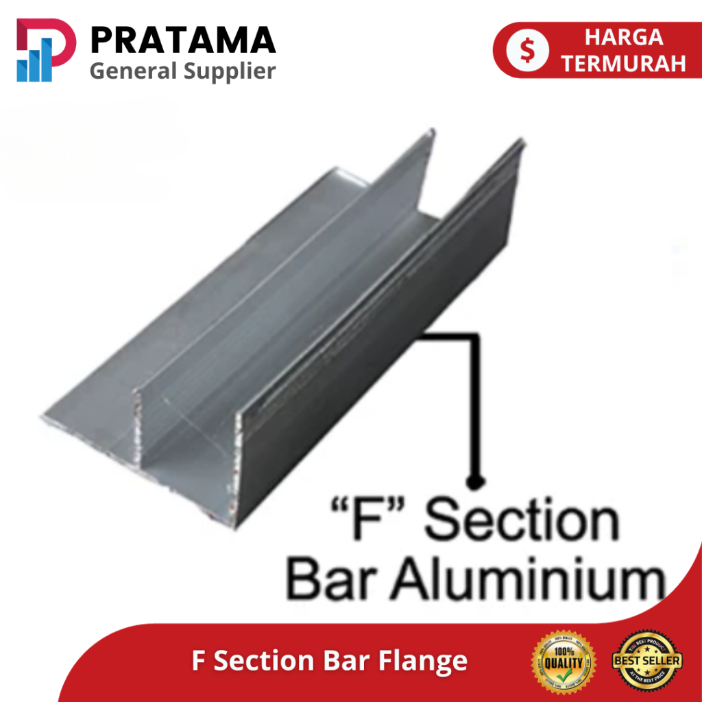 Jual F Section Aluminium Bar Flange duct SAMBUNGAN DUCTING HVAC 4M ...
