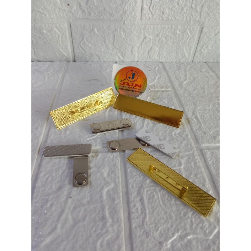 Jual Nama Dada ( Name Tag ) Premium Exklusif Kuningan Tebal | Shopee ...