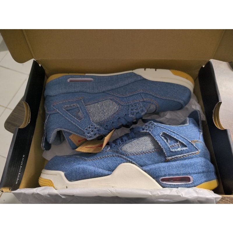 Jual AJ 4 Retro Levis Blue Denim | Shopee Indonesia