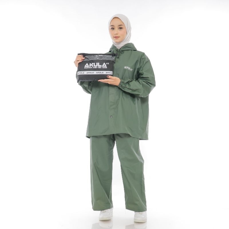 Jual Jas Hujan Pria Wanita dewasa Anti Rembes By Akula | Shopee Indonesia