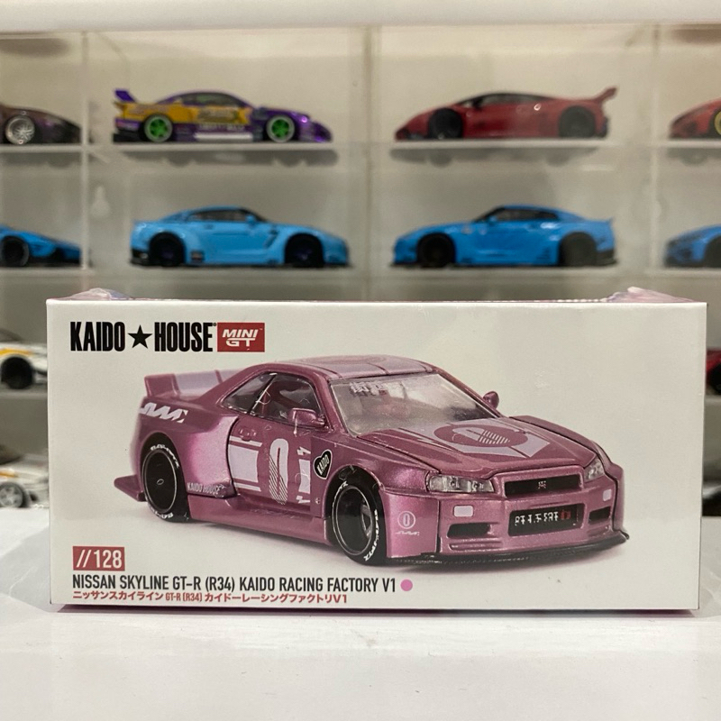 Jual Mini GT Kaido House GTR R34 Pink Kaido Racing Factory V1 Kaido ...