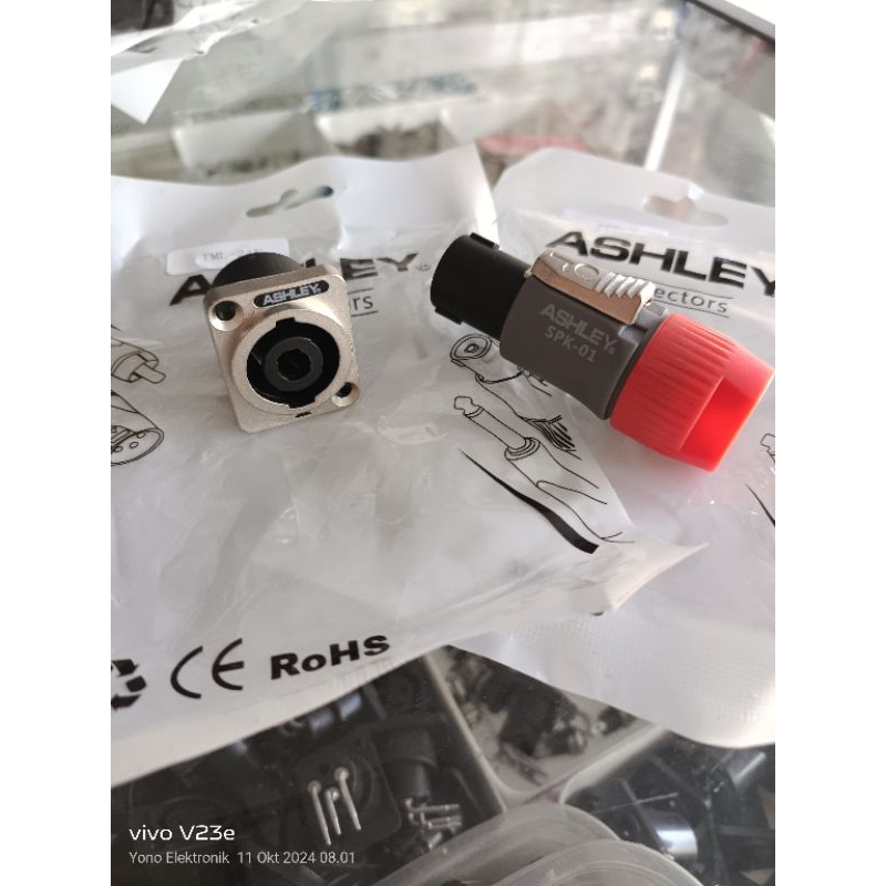 Jual Sepasang Jack Spicon Ashley+Socket Spicon Ashley original harga ...