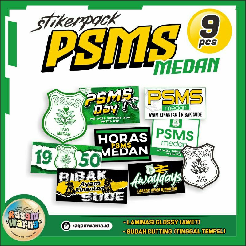 Jual Stiker PSMS Medan, ribak sude, Horas Medan, laskar ayam kinantan ...