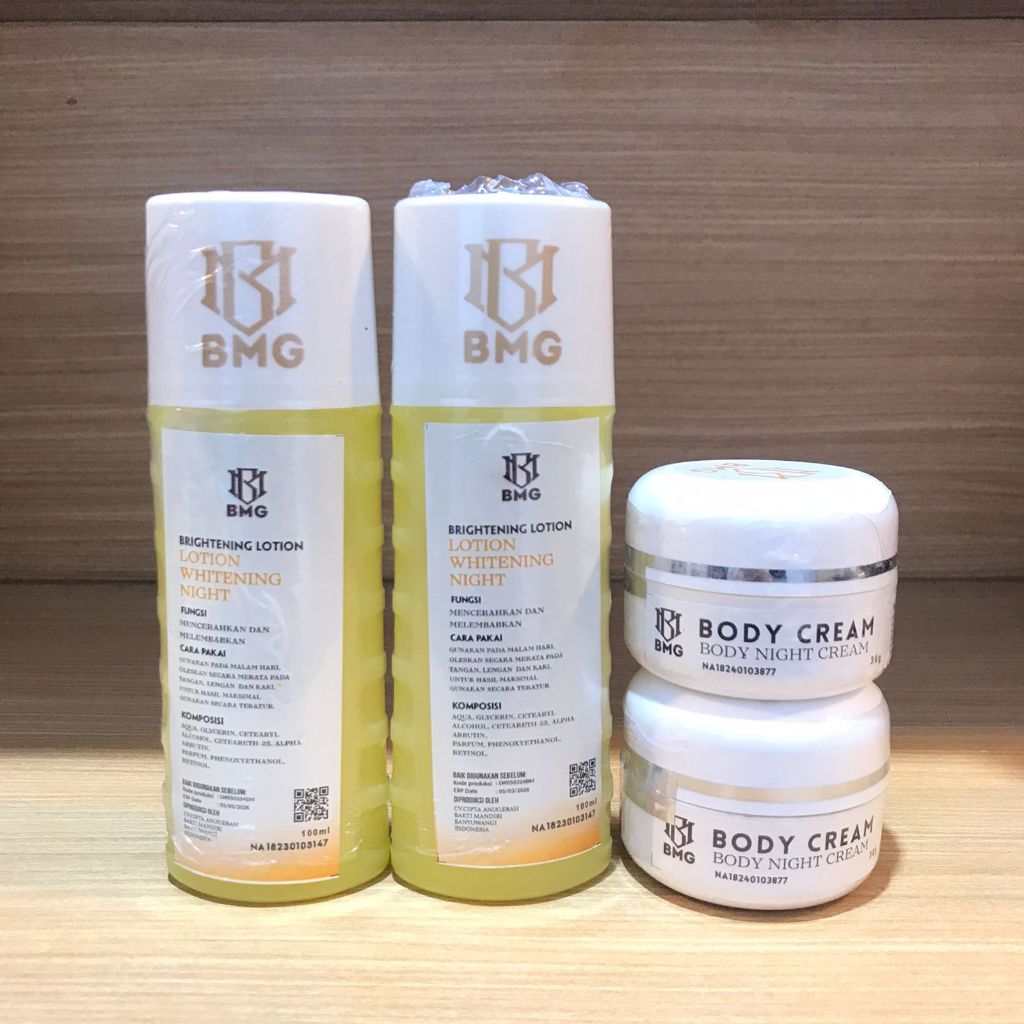 Jual PAKET BMG CEPAT PUTIH ( 2 LOTION KUNING 2 BODY CREAM ) - ORIGINAL ...