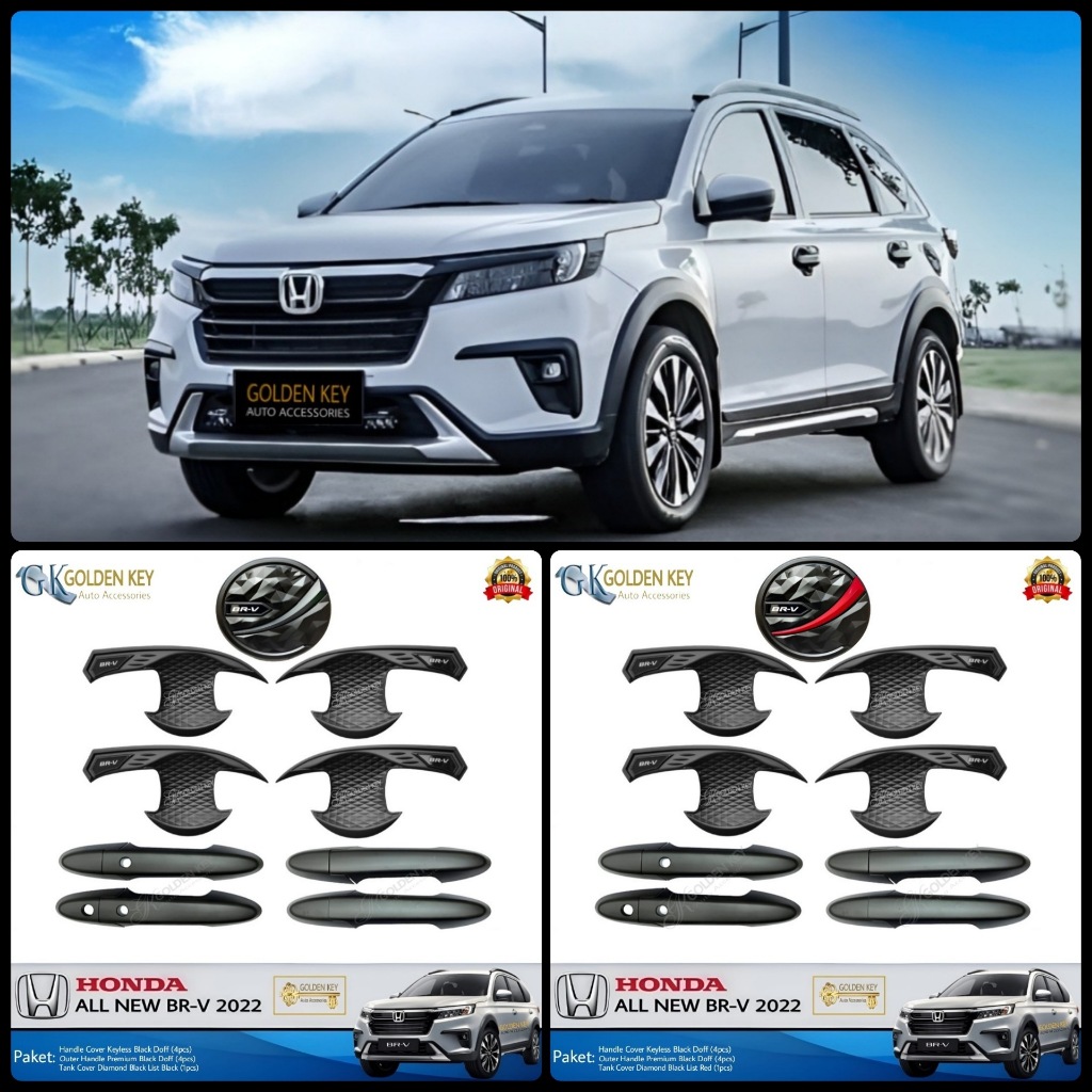 Jual PAKET All New BRV 2022 Cover Handle Keyless + Outer Handle Premium + Tank Cover Premium ...