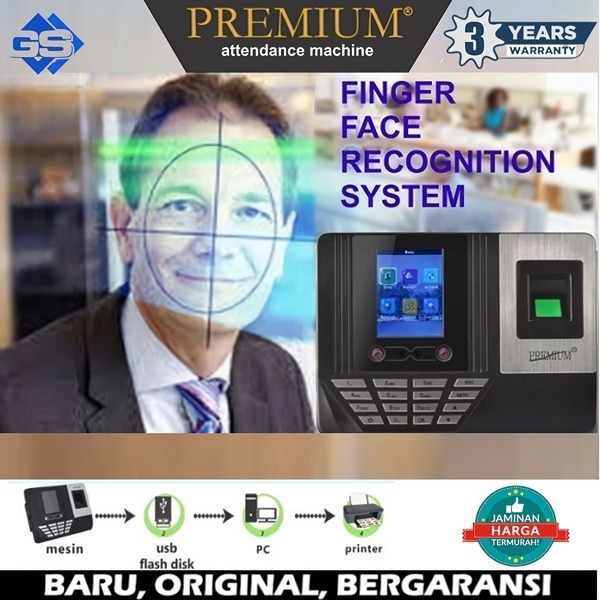 Jual MESIN ABSENSI / MESIN ABSEN / FINGERPRINT A3 MERK PREMIUM TERMURAH ...
