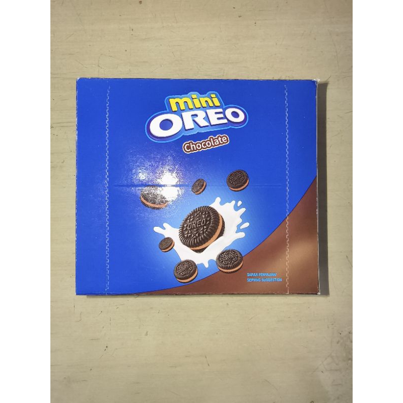Jual MINI OREO varian rasa CHOCOLATE 10 SACHET 10 x 20.4Gr | Shopee ...