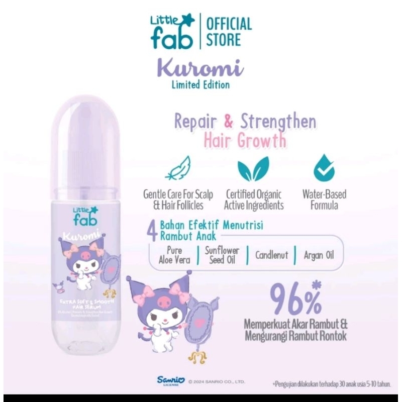 Jual Litle Fab Hair Serum Kuromi&Cinamoroll | Shopee Indonesia