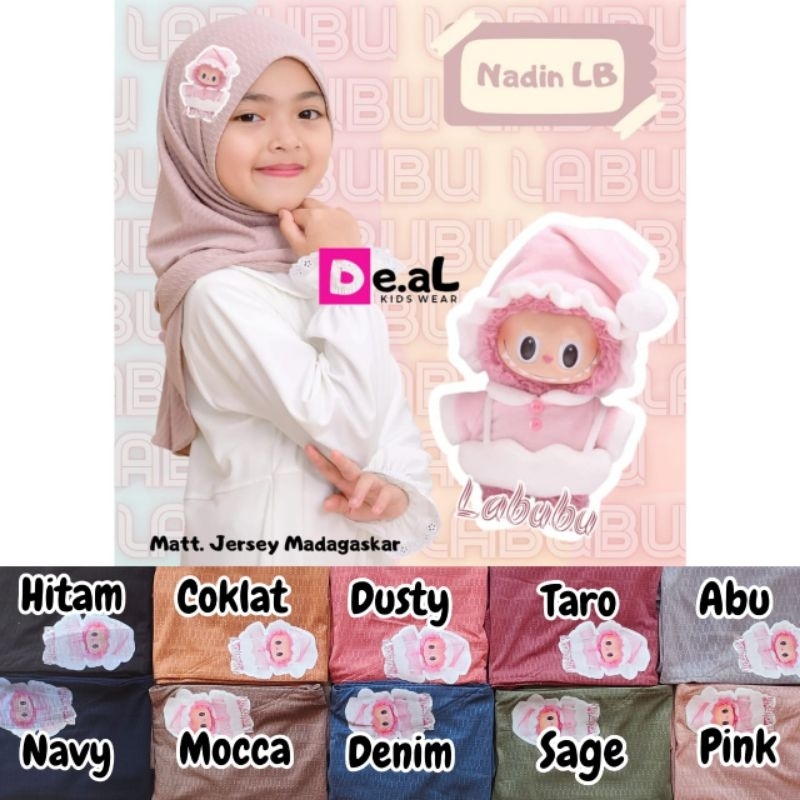 Jual JILBAB ANAK LABUBU/HIJAB LABUBU Kerudung Muslim Instan | Shopee ...