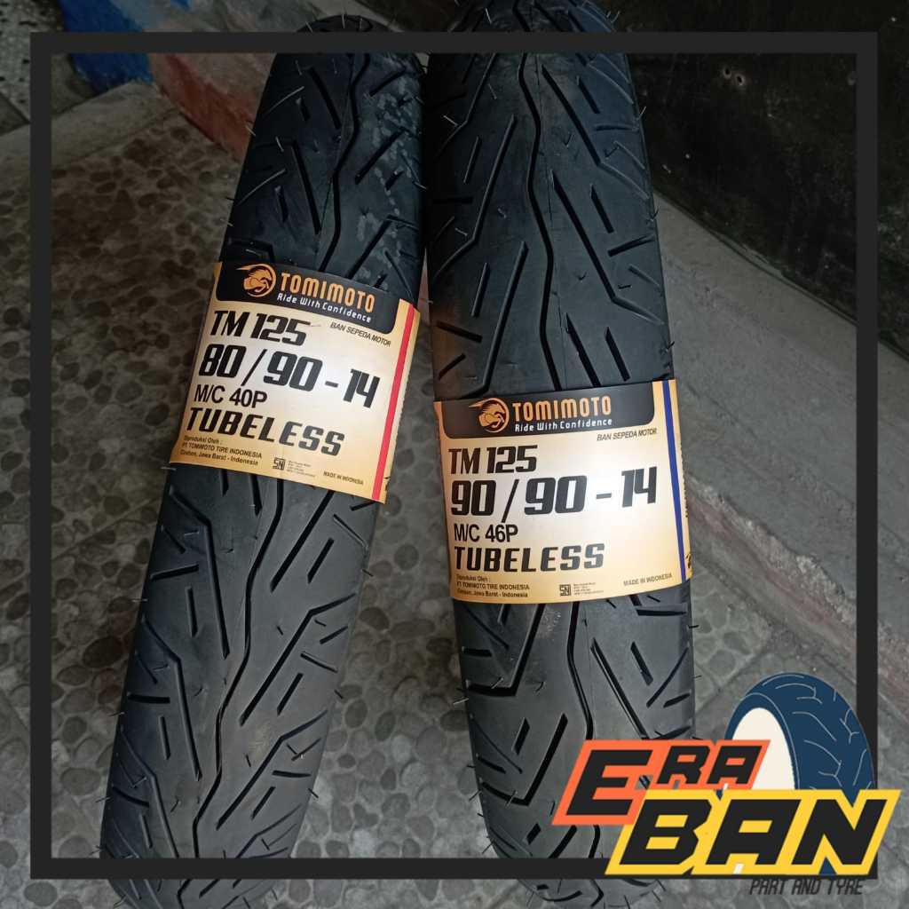 Jual PAKET BAN LUAR TOMIMOTO TM125 80 90 DAN 90 90 RING 14 MATIC ...
