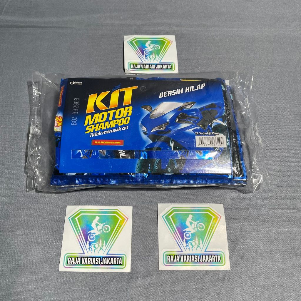 Jual Kit Motor Shampoo Sachet Pembersih Body Motor 15 ml x 24 Hanger ...