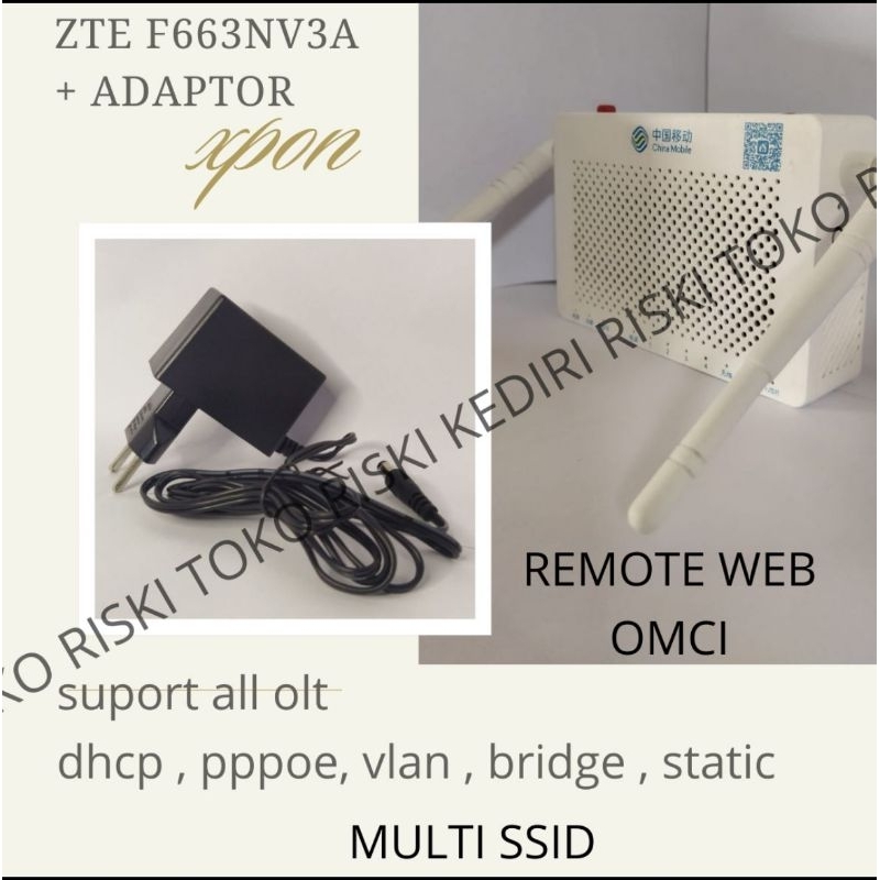 Jual ZTE F663 Xpon + Adaptor ORI 12v 1A (ORI ) | Shopee Indonesia