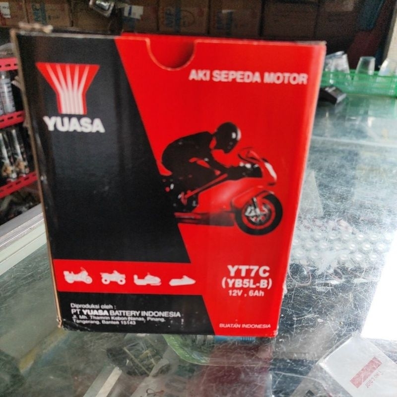 Jual AKI YT7C (YB5L-B) KERING YUASA ORIGINAL | Shopee Indonesia