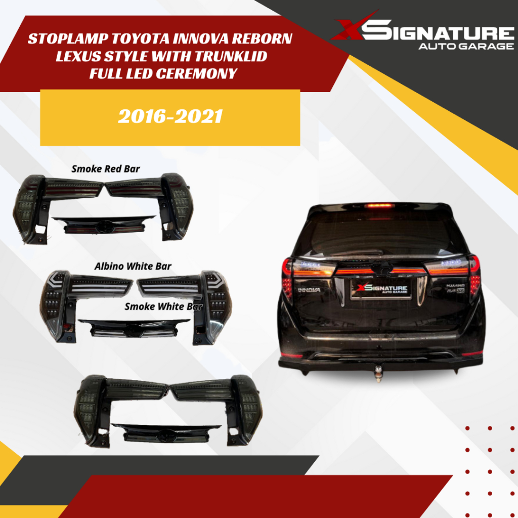 Jual STOPLAMP TOYOTA INNOVA REBORN (2016-2021) LEXUS STYLE WITH ...