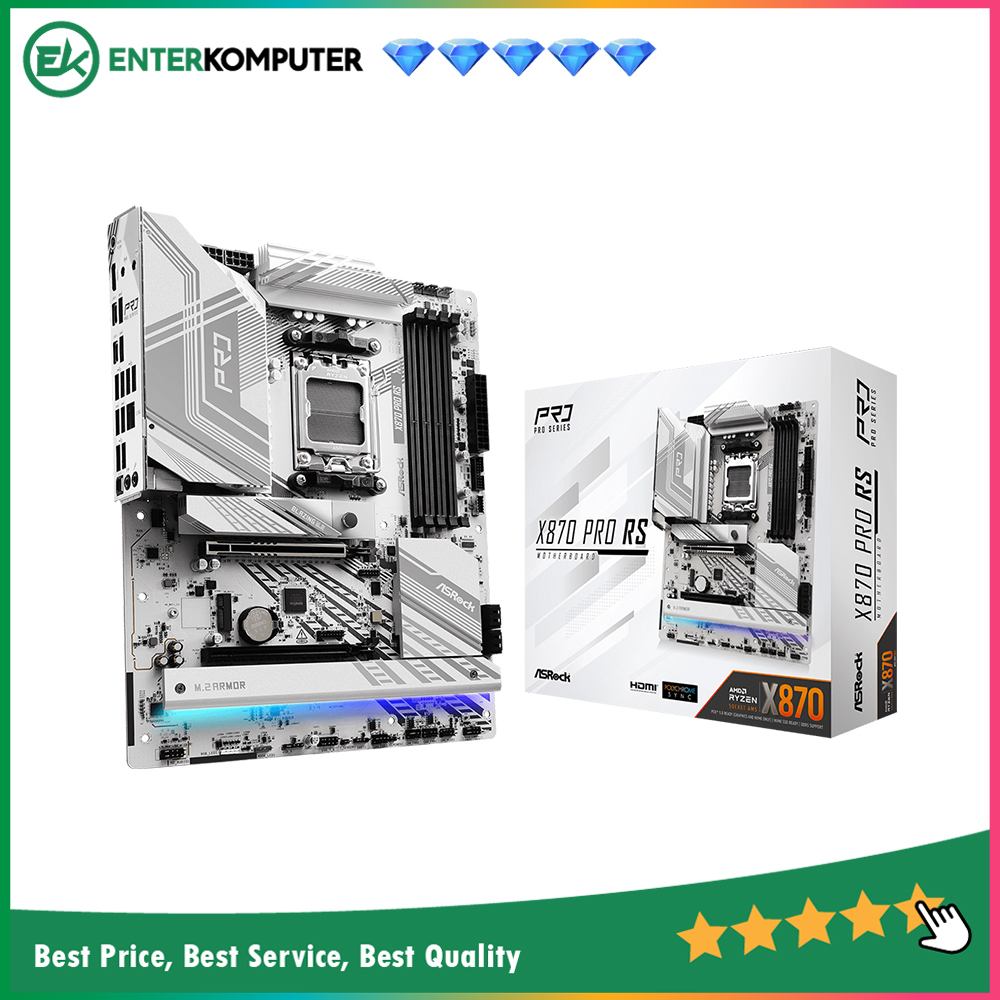 Jual ASRock X870 Pro RS - AM5 AMD X870 DDR5 USB3.2 Type-C SATA3 ...
