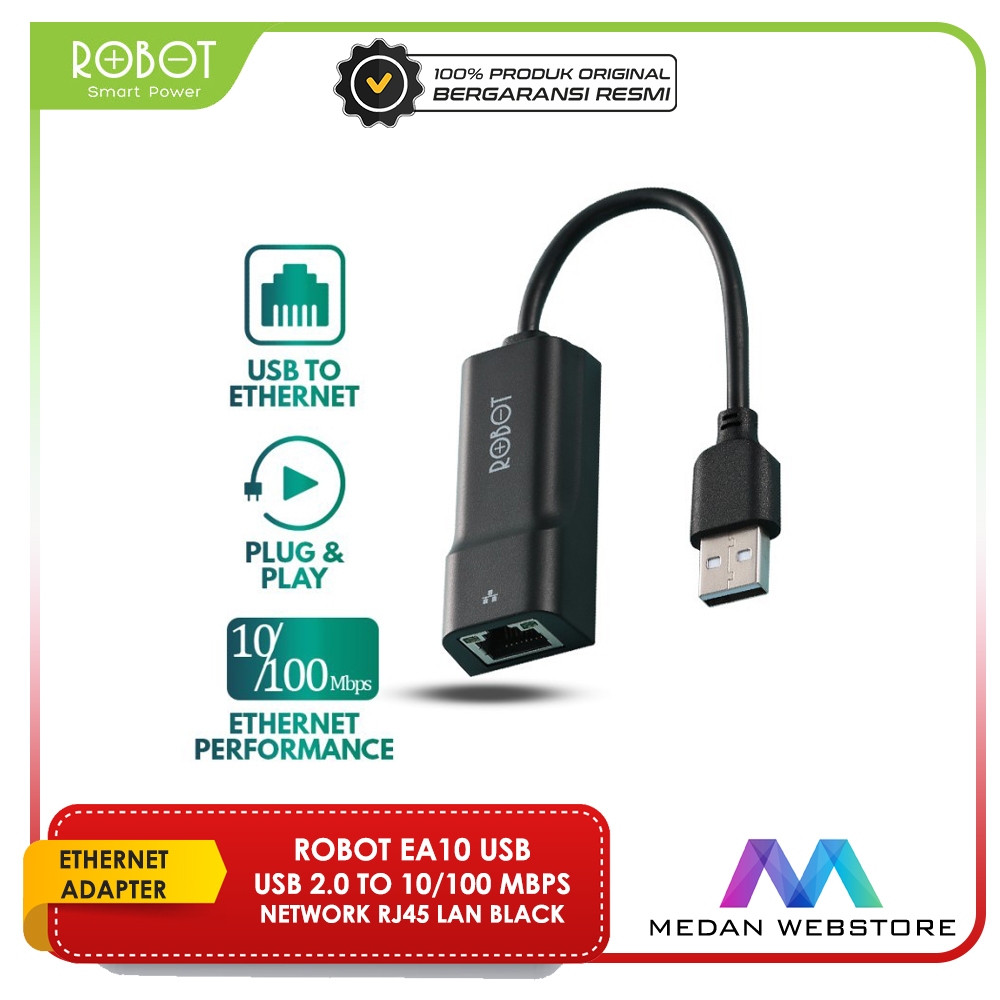 Jual ROBOT EA10 EA10C Converter Usb To Lan , Type C to Lan , Lan to USB ...