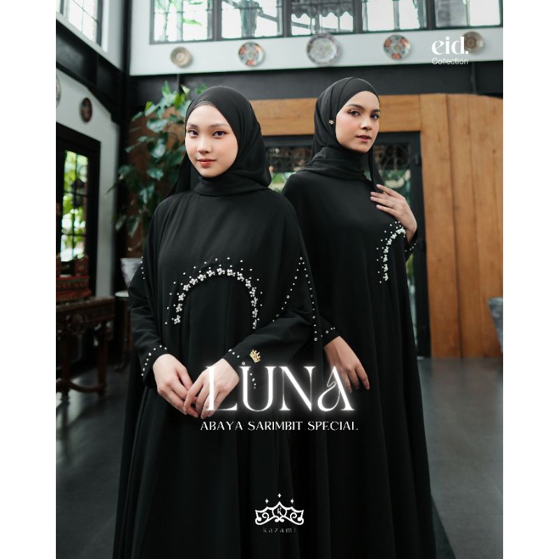Jual open Pre Order Sarimbit Abaya Luna By kazami store Ori warna onix ...