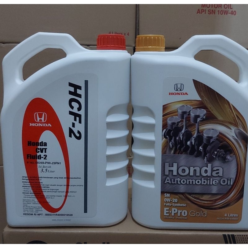 Jual PAKET Oli Mobil Honda E- pro Gold Dan HCF 2 Honda original Transmisi matic hcf-2 ( Honda ...