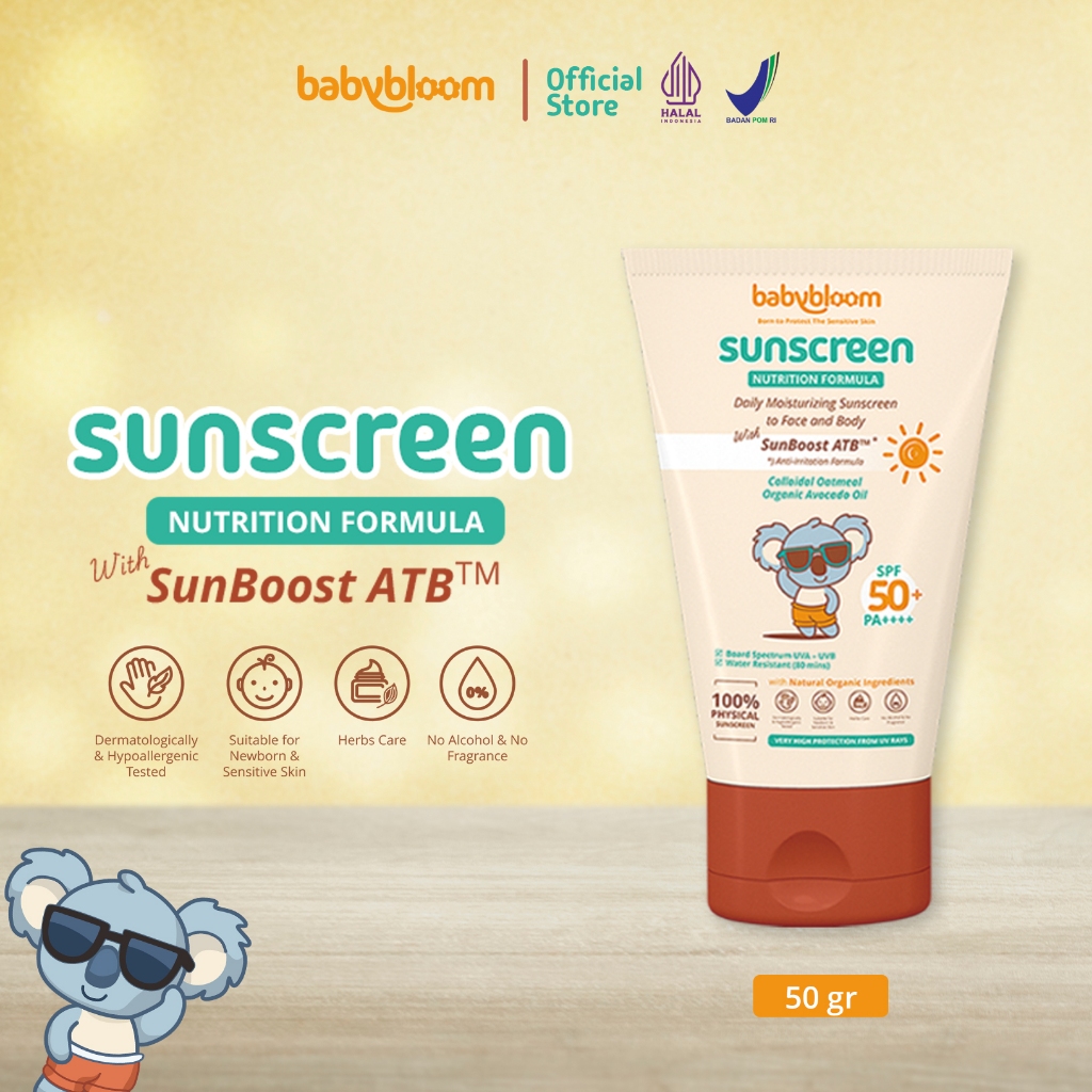 Jual BabyBloom Physical Sunscreen Anak & Bayi SPF 50+ (PA++++) 50 gr ...